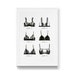 Bra Poster. Lingerie Wall Art Print. Black Lace Bralette