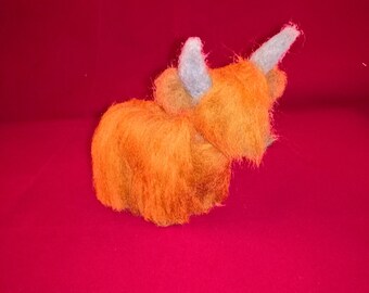 Needle felted cow | Etsy