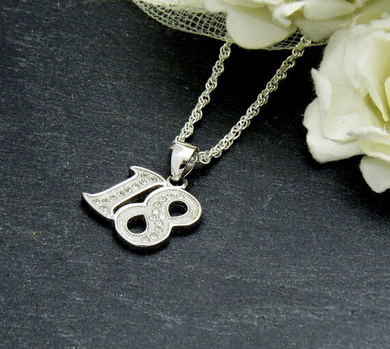 18th Birthday Gift 18th Birthday Necklace 18th Silver 18th-birthday-gift-18th-birthday-necklace-18th-silver