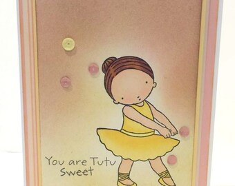 Dance recital card | Etsy
