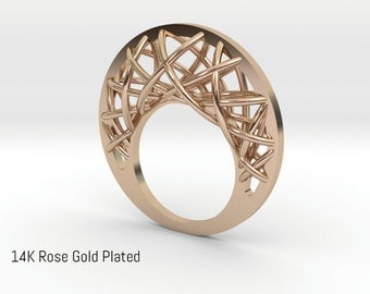 Criss cross ring | Etsy