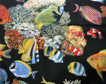 Tropical fish fabric | Etsy