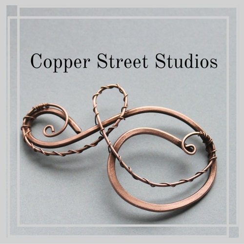 Unique and Unusual Copper Wire Hair di CopperStreetStudios su Etsy