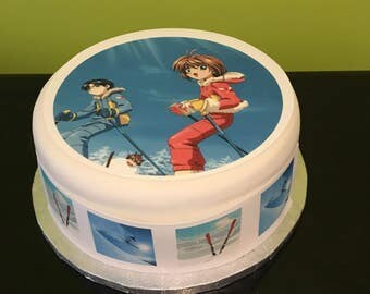 Ski cake topper | Etsy