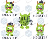 Monster svg | Etsy