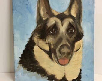 Original Dog Art Dog Collage Vintage Dog Wall Hanging Mixed