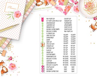 Printable Blank PLANNER FILE TABS Digital File Instant
