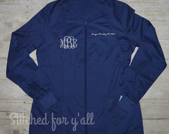 Monogrammed scrubs | Etsy