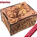 Aromatic Red Cedar Windup Music Box w/Velvet Tray La