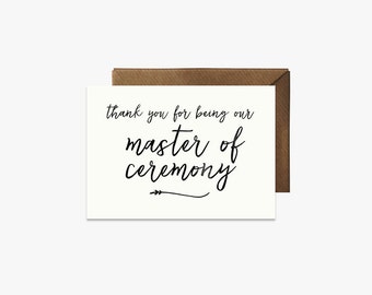 Master of ceremonies | Etsy
