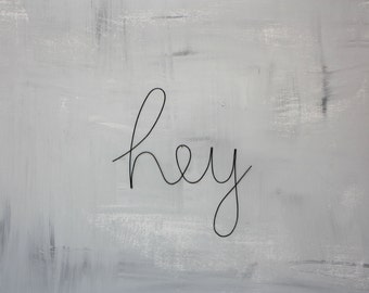 Wire word sign | Etsy