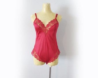 Red negligee | Etsy