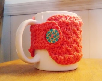 Items similar to Textured Coffee Mug Cozy on Etsy
