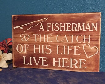 Funny fishing signs | Etsy