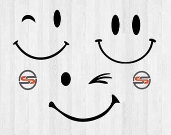 Smiley face stencils | Etsy