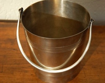 Silver ice bucket | Etsy
