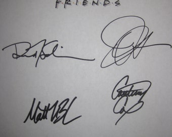 Friends TV Pilot Script Autographed Signed Jennifer Aniston