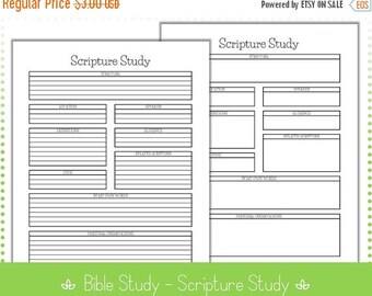 Bible study template | Etsy