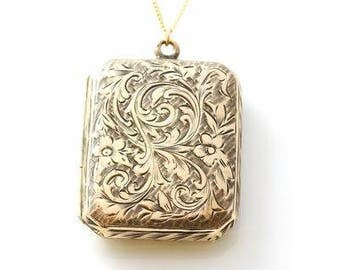 Rectangle locket | Etsy