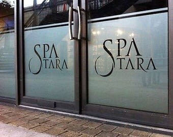 Etched glass decal | Etsy