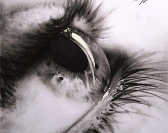 Items similar to Realistic Eye Drawing - Print on Etsy