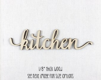 Laser cut words | Etsy