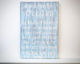 Advice from ocean | Etsy