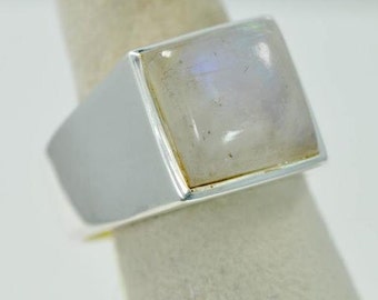 Mens moonstone ring | Etsy