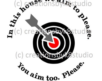 Unique aim to please related items | Etsy