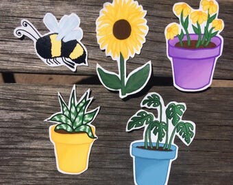 Sunflower stickers | Etsy