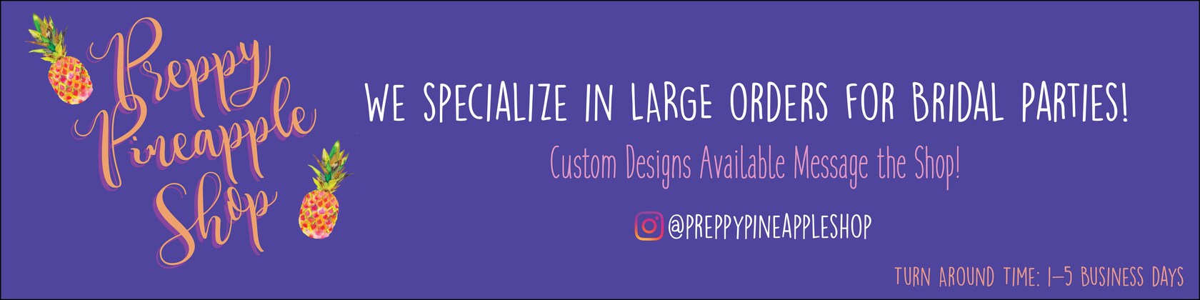 Personalized gifts for bridal parties & by PreppyPineappleShop