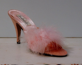 Marabou slippers | Etsy