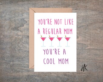 Cool mom card | Etsy