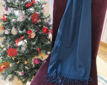 Navy pashmina | Etsy