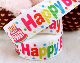 Happy birthday ribbon | Etsy