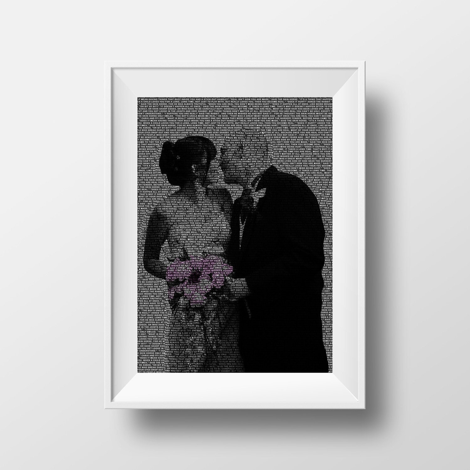 Custom Wedding Portrait Custom Word Portrait Wedding Vows