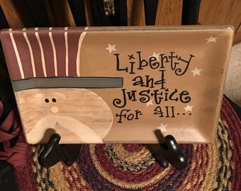 Items similar to Uncle Sam Rustic Wood Craft Pattern for the 4th of ...