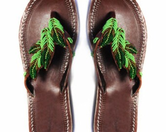 Leaf sandals | Etsy