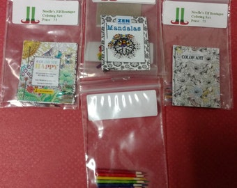 Mini coloring book | Etsy