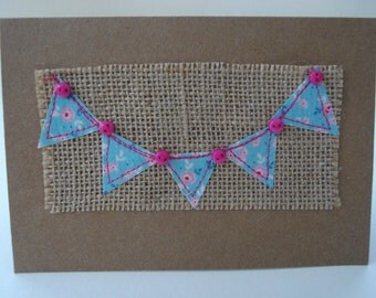 Textile art card | Etsy