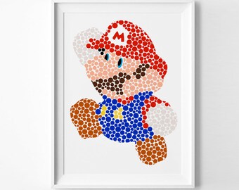 Super mario print | Etsy