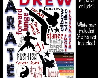 Karate poster | Etsy