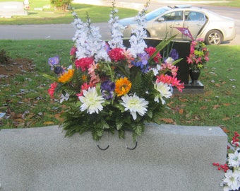 Headstone flowers | Etsy