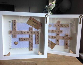 Scrabble frame | Etsy