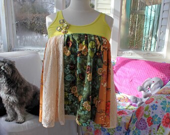 Upcycled tank top | Etsy