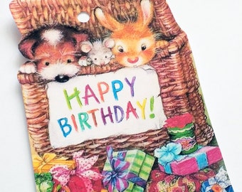 Happy birthday tags | Etsy