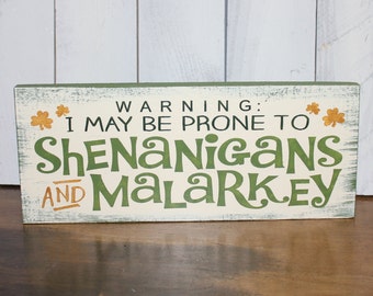 Shenanigans sign | Etsy