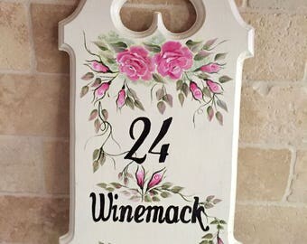 Yard address sign | Etsy