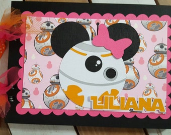 Personalized Disney Star Wars Autograph Book Inspired by BB8