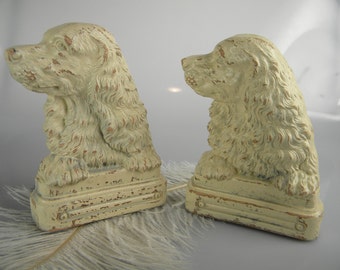 Spaniel bookends | Etsy